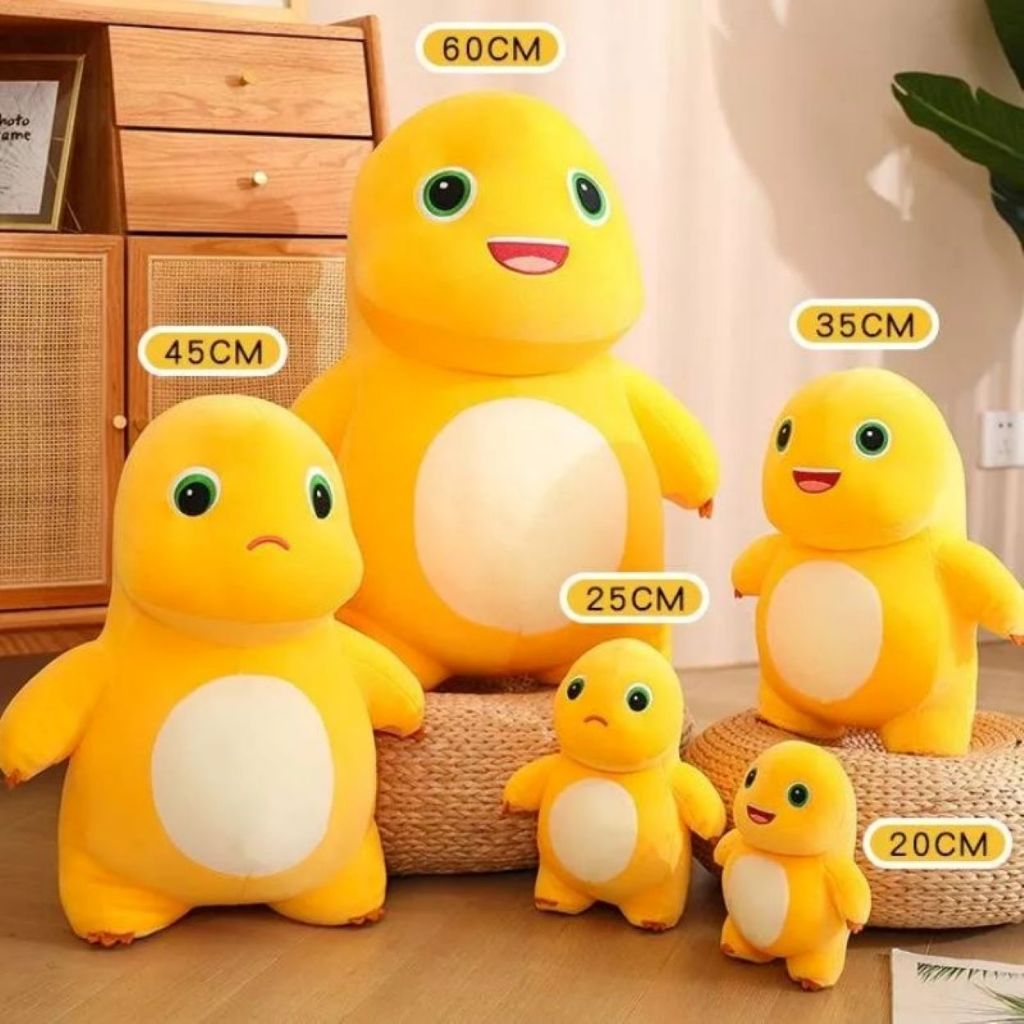Jual Boneka dino nailong Boneka dino kuning ukuran 45cm bahan plush ...