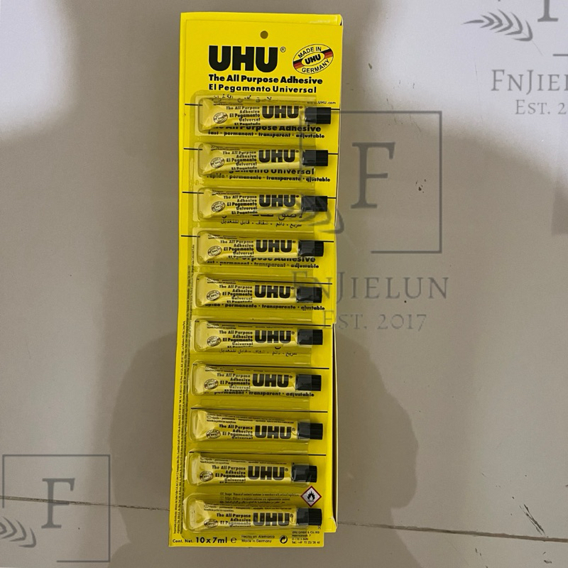 Jual [HARGA 1 PACK (10pcs)] Lem UHU Cair 7ml | Shopee Indonesia