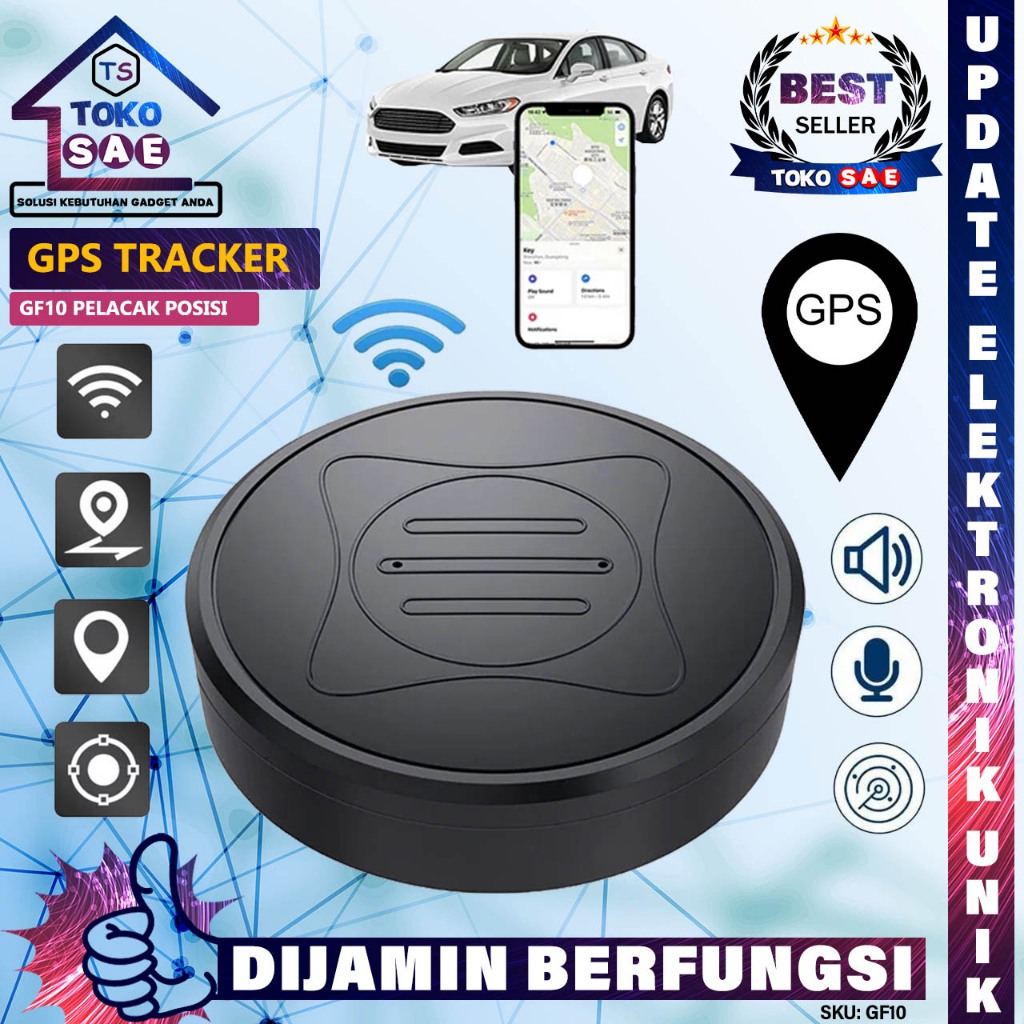 Jual GF10 Mini GPS Tracker Car Mobil Motor Pelacak Pemantau Montoring ...