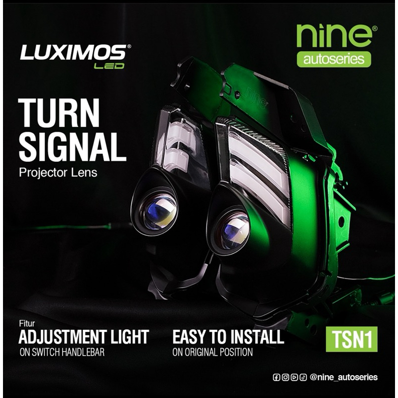 Jual LAMPU SEIN LED + PROJECTOR LENS NMAX NEW NINE LUXIMOS TSN1 ...