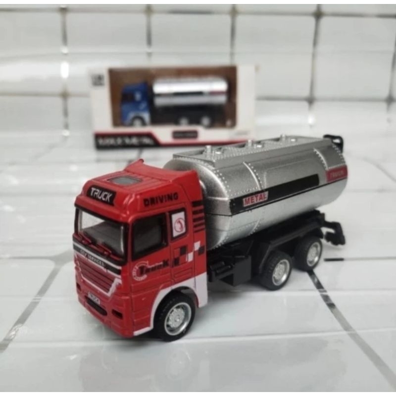 Jual Diecast Mobil Truk Tanki Alloy Pullback - Miniatur Truck Tangki ...