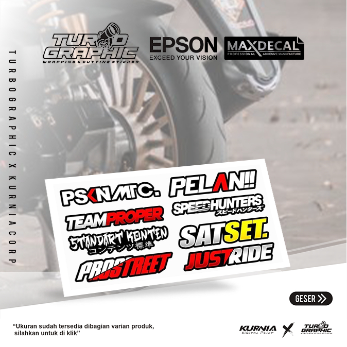 Jual Sticker Print Cut Stiker Racing Pack Stiker Motor Variasi - Kode ...