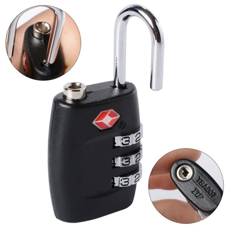 Jual TSA TRAVEL LOCK International Standart Traveling Gembok Kunci ...
