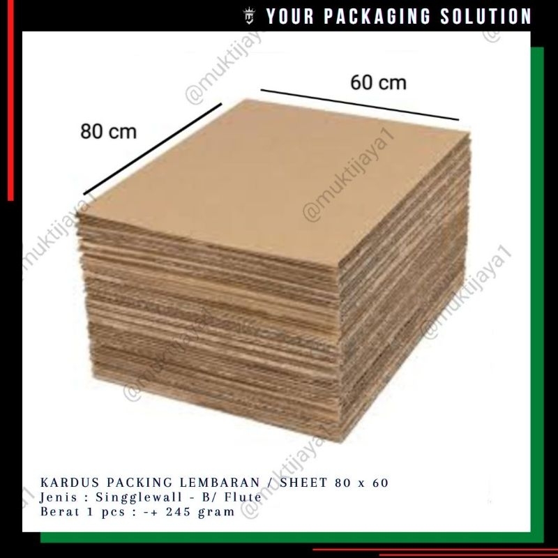 Jual Sheet Packing • 60x80cm • Kardus/ Karton Lembaran | Shopee Indonesia