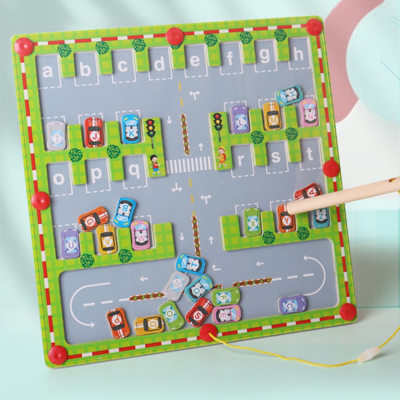 Jual Permainan Edukasi Anak Mainan Simulasi Parkir Mobil Magnet Puzzle ...