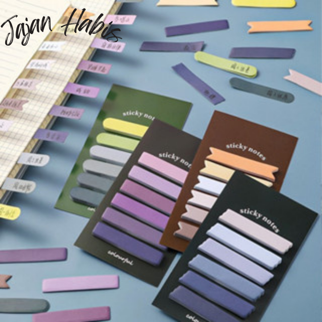 Jual JABIS Sticky Note Gradiasi 6in1 Tempelan Kertas Catatan 120 Lembar ...