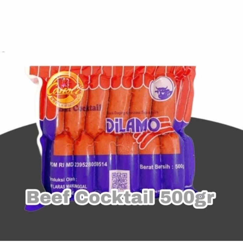 Jual SOSIS DILAMO BEEF COCKTAIL 500 gr Sausages Sosis Sapi dan Ayam ...