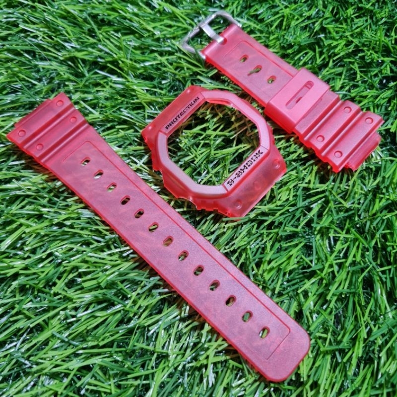 Jual BNB BEZEL STRAP G-SHOCK DW-5600 DW-5700 GWX-5600 RED TRANSPARENT ...
