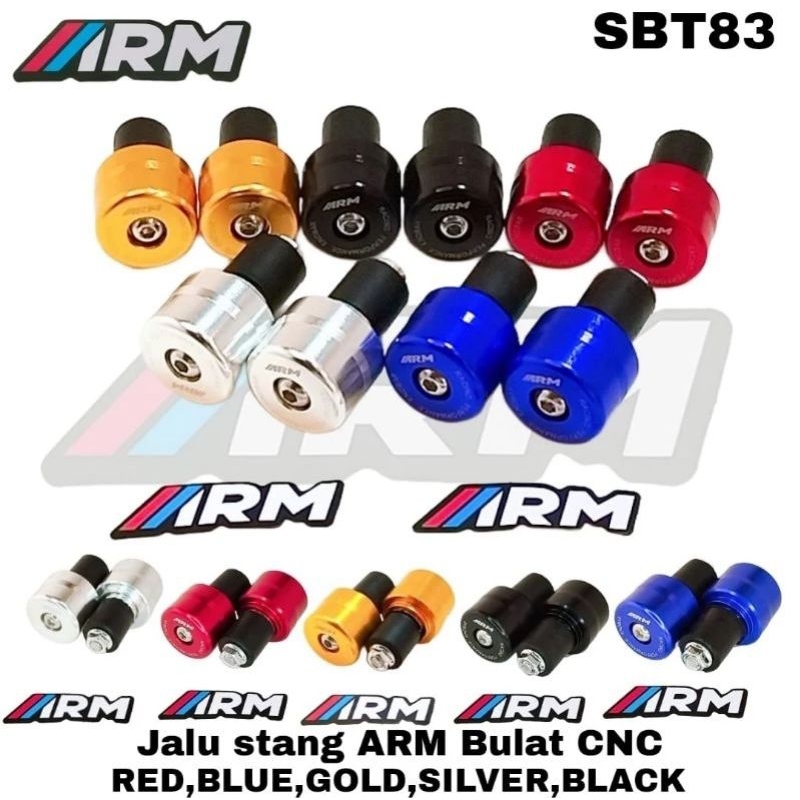 Jual Jalu Stang Motor End Bar ARM Bulat asli cnc universal AEROX NMAX ...