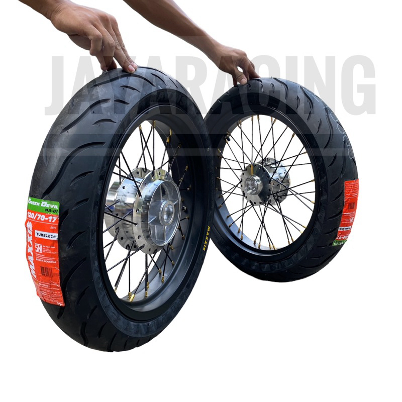 Jual Velg tapak lebar 250 300 350 17 Vixion Scorpio Byson Rx king Xsr ...