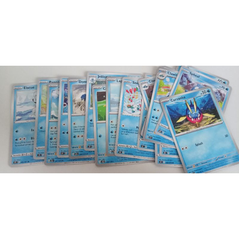 Jual kartu pokemon TCG basic dan stage 1 tipe air | Shopee Indonesia