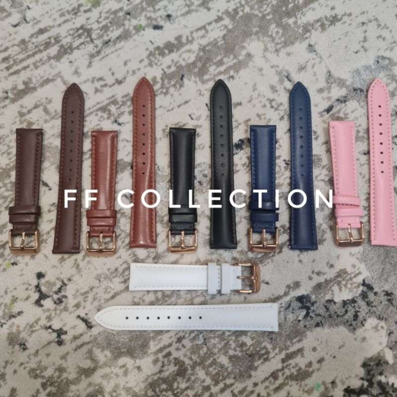 Jual Strap Tali Jam tangan Fossil Leather Kulit Ukuran 12mm 14mm 16mm ...