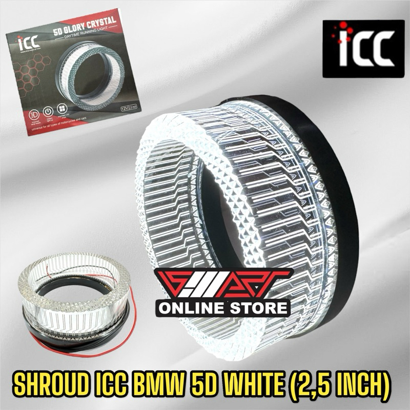 Jual LAMPU SHROUD ICC SAMBA 5D 2,5 INCH PUTIH | Shopee Indonesia