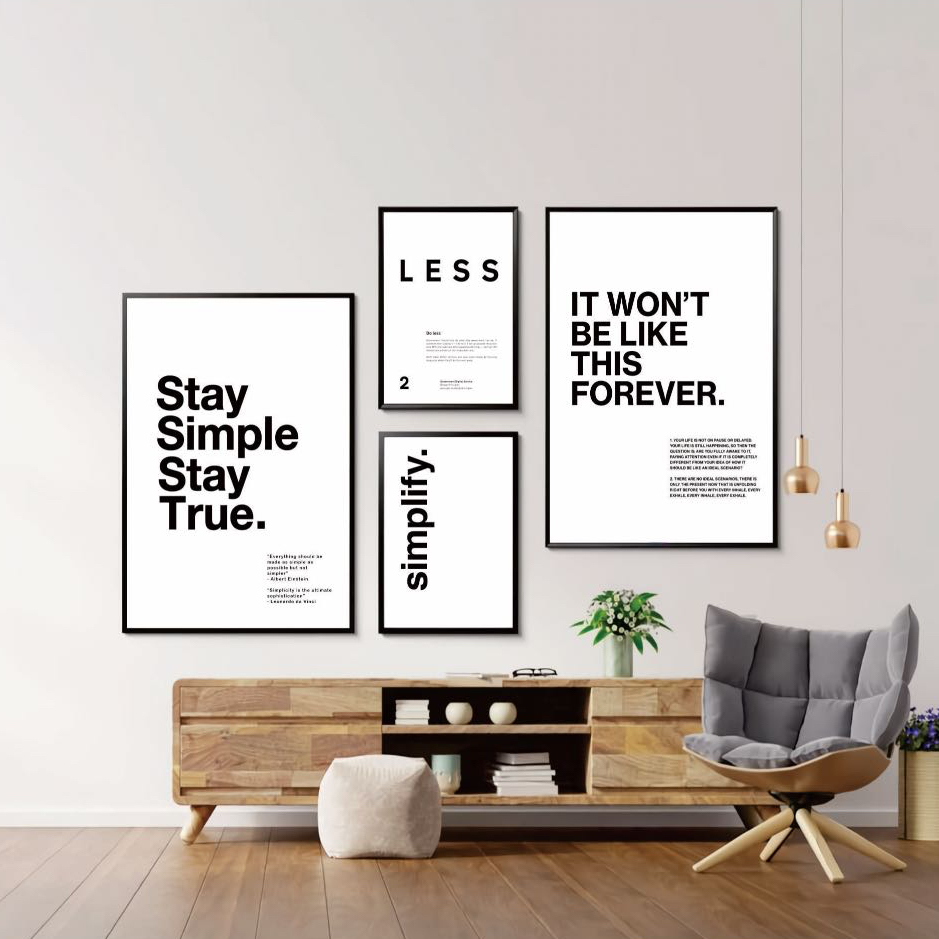 Jual [Frame wall] Hiasan dinding home noun aesthetic minimalis ...