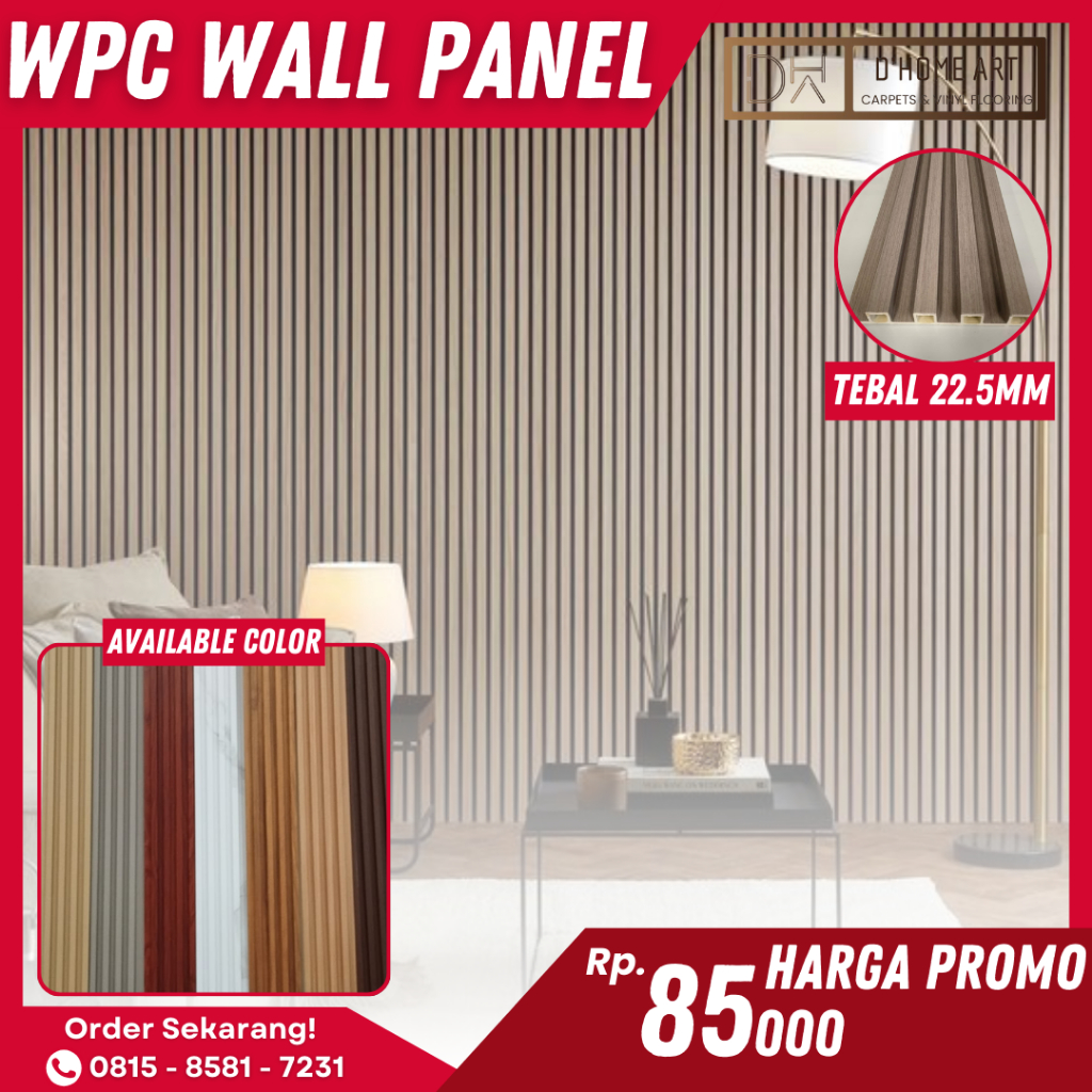 Jual WPC Wall Panel Motif Kayu/Marmer Untuk Indoor Panjang 2,9m | HARGA ...