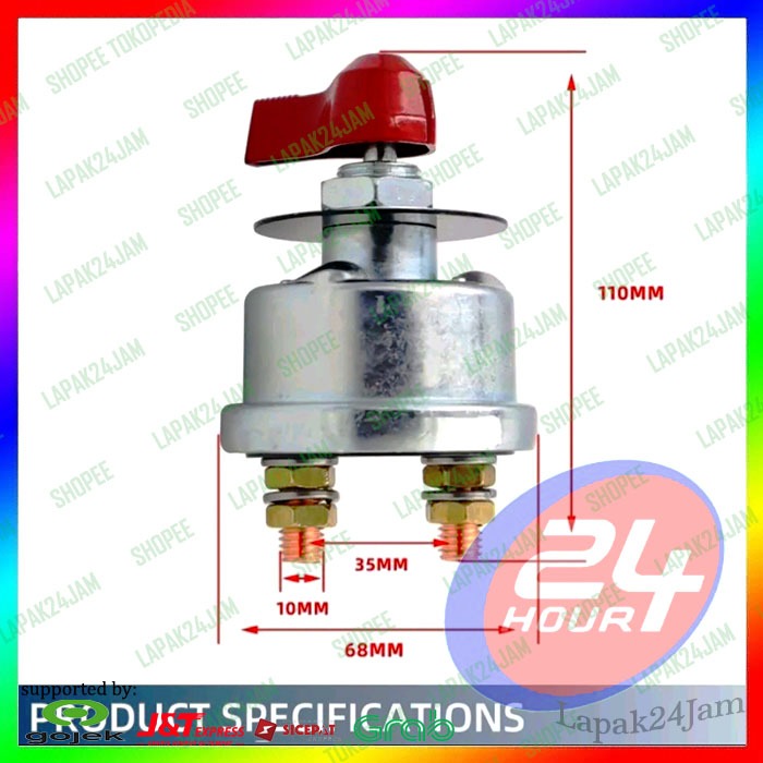 Jual Battery master disconnect switch / Saklar Pemutus Arus DC Offroad ...