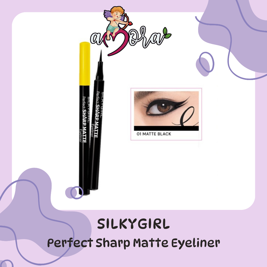 Jual SILKY GIRL Perfect Sharp Matte Eyeliner - Amora Cosmetics | Shopee ...
