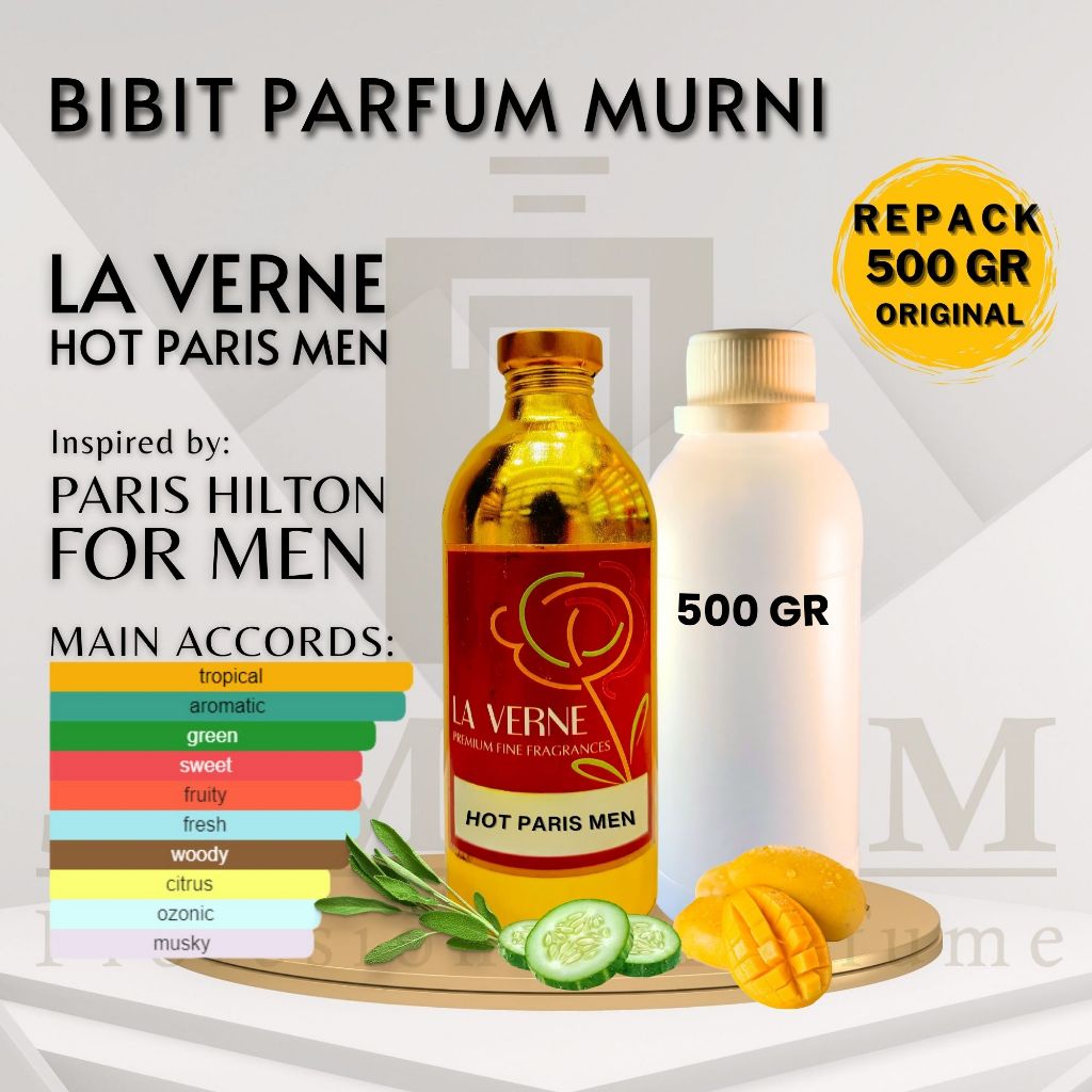 Jual BIBIT PARFUM MURNI LA VERNE HOT PARIS MEN inspired PARIS MEN 500 ...