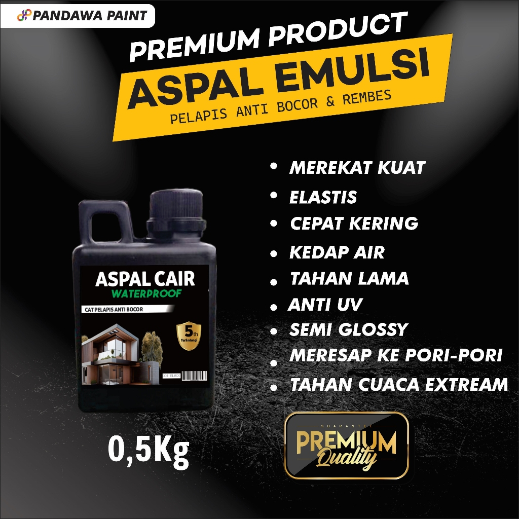 Jual Cat Pelapis Anti Bocor Aspal Emulsi 500ml | Shopee Indonesia