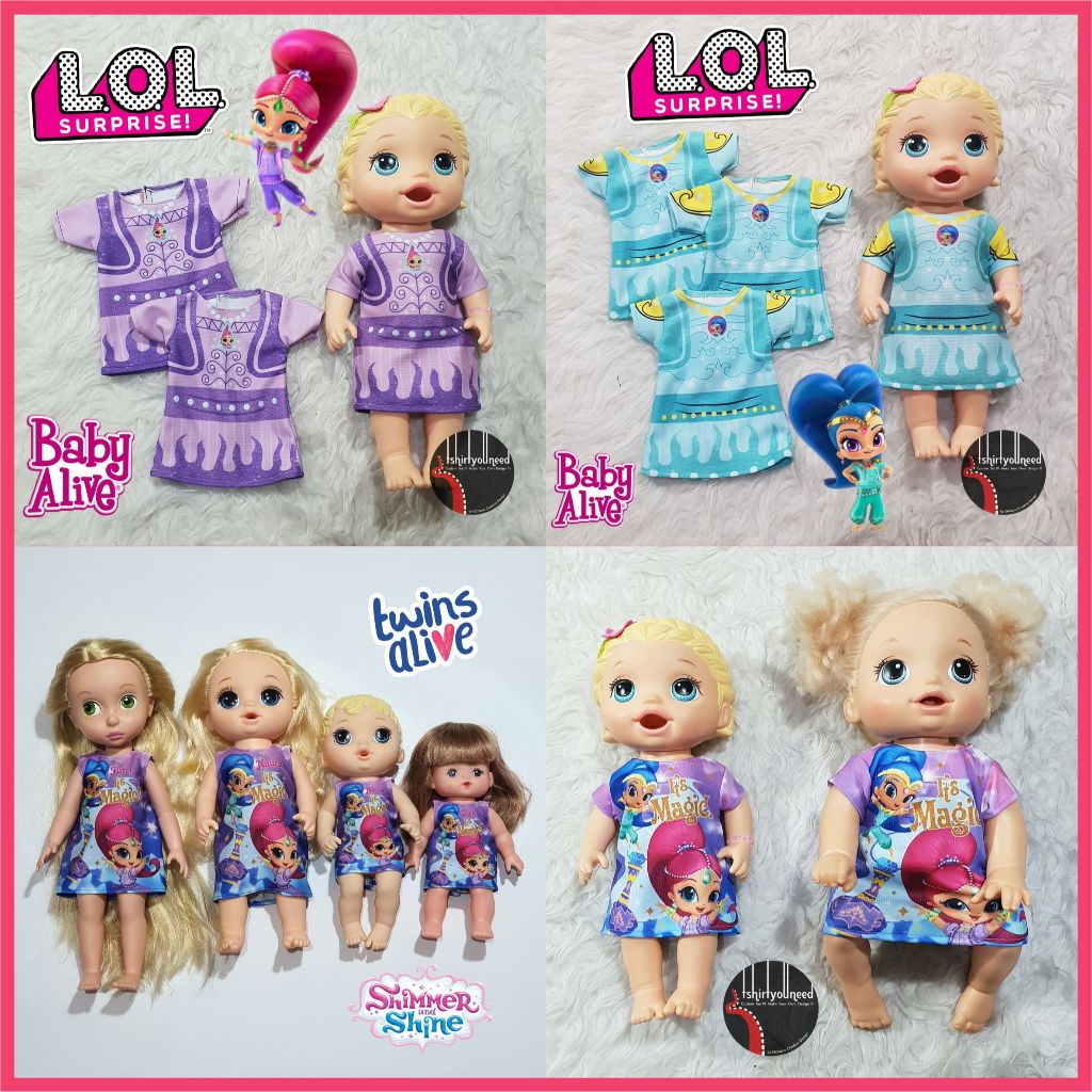 Jual PreOrder !!! Baju Boneka Baby Alive Animator MellChan Shimmer and ...