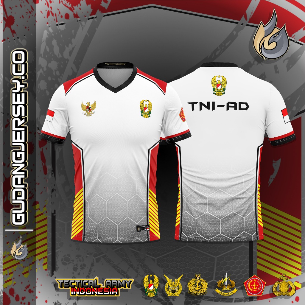 Jual JERSEY TNI AD / TNI AL / TNI AU / POLRI FREE CUSTOM LOGO | Shopee ...