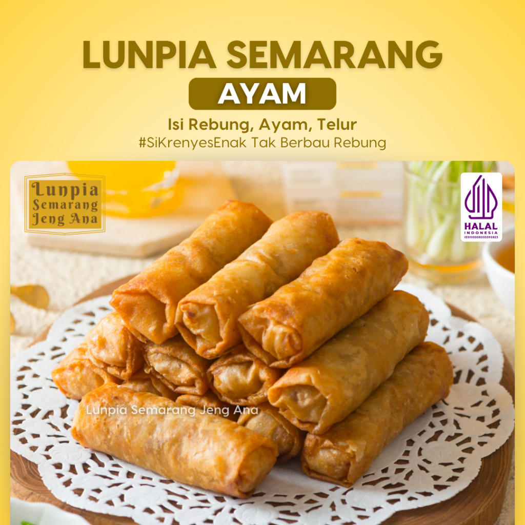 Jual Lunpia Semarang Jeng Ana Rasa Ayam Lumpia Enak Tak Berbau Rebung ...