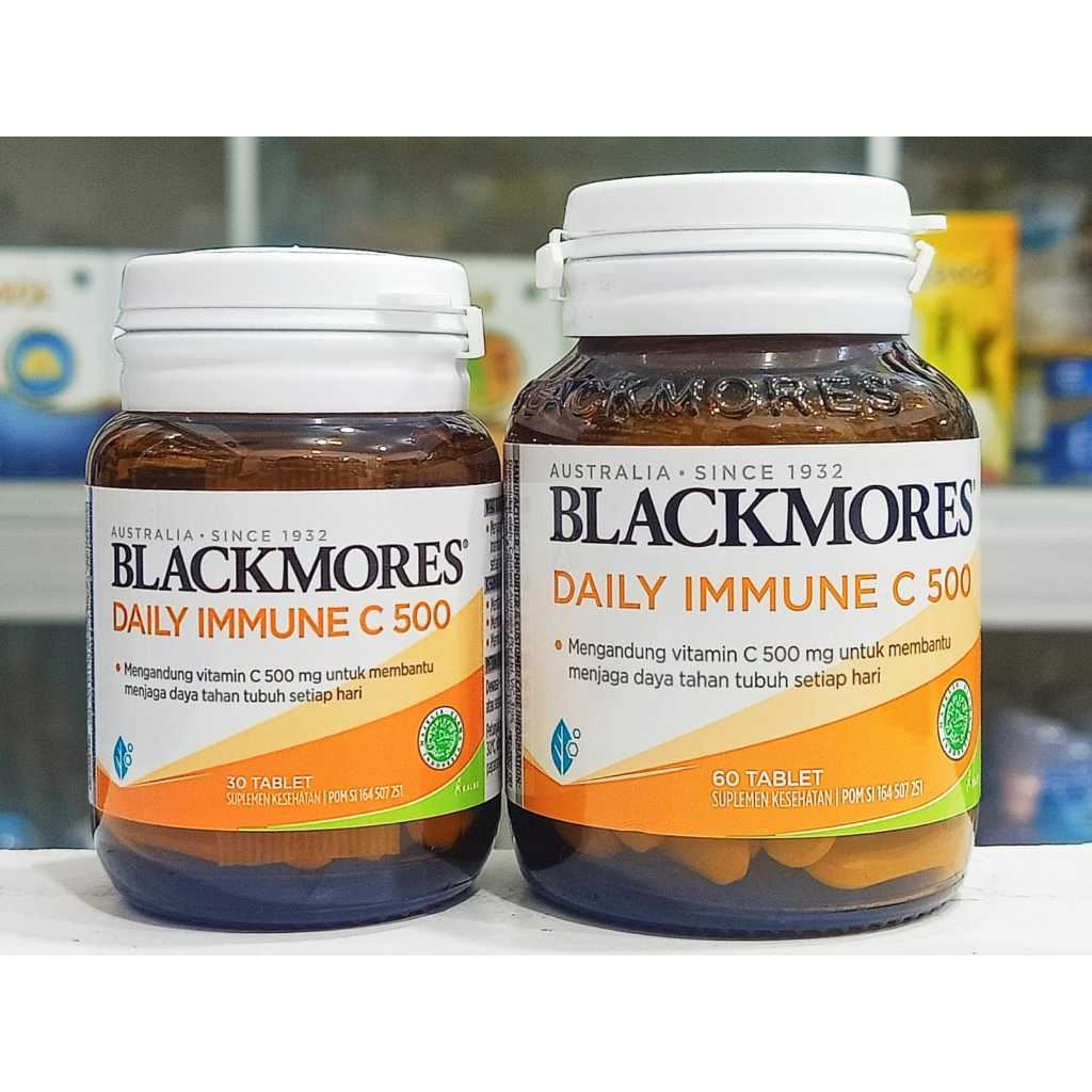 Jual Blackmores 𝐃𝐚𝐢𝐥𝐲 𝐈𝐦𝐦𝐮𝐧𝐞 𝐂 𝟓𝟎𝟎 𝐈𝐒𝐈 𝟑𝟎 & 𝟔𝟎 𝐓𝐀𝐁𝐋𝐄𝐓 - Vitamin Daya Tahan Tubuh | Shopee Indonesia