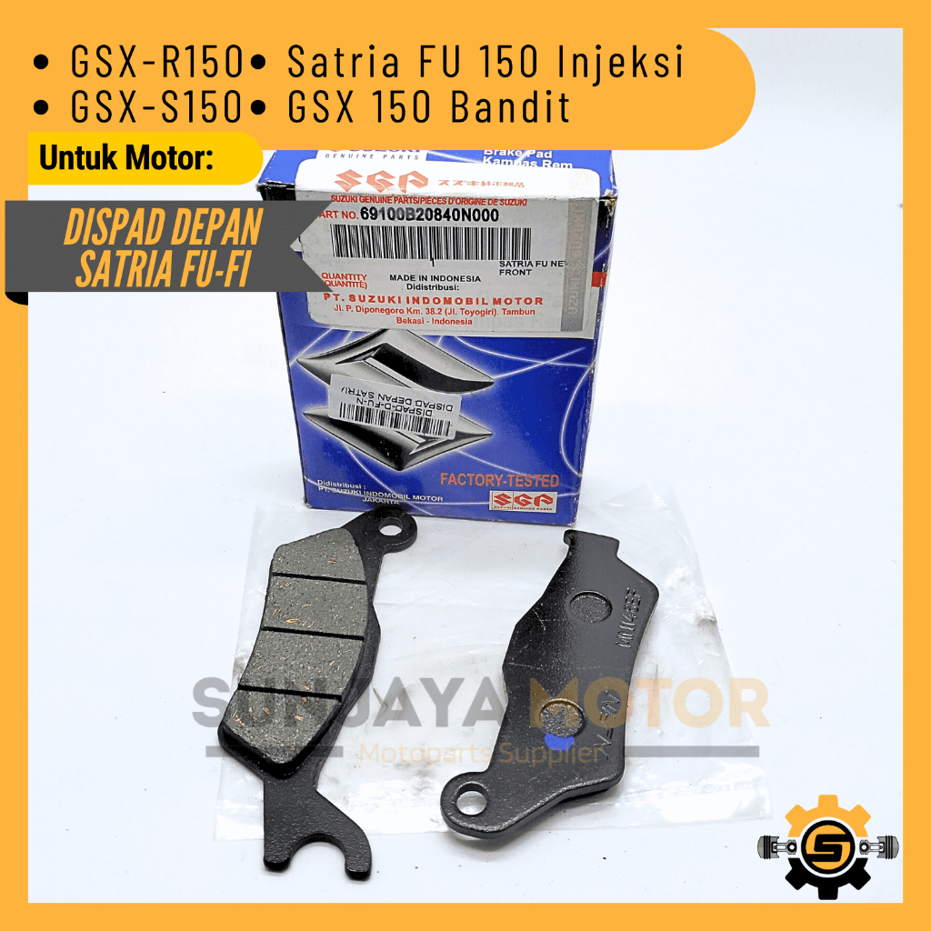 Jual Dispad Depan Original Suzuki Satria Kampas Rem Satria FU 150 FI ...