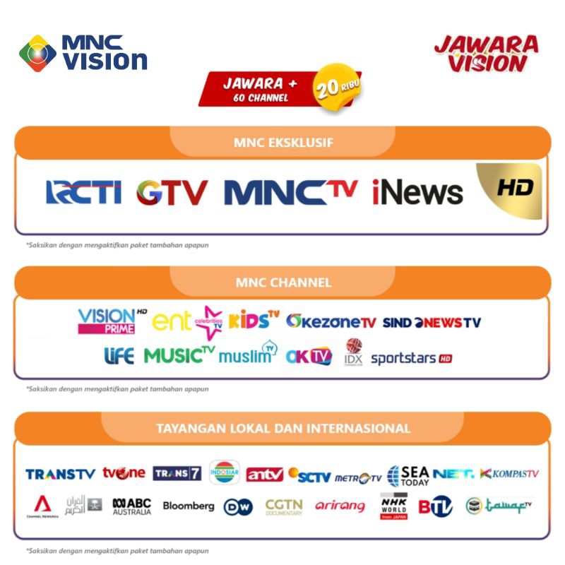Jual Paket Jawara Mnc Vision Jawara & Jawara + | Shopee Indonesia