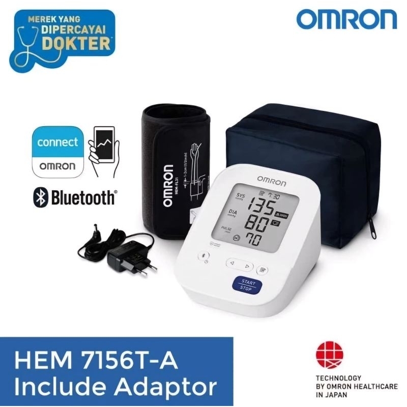 Jual OMRON HEM 7156T-A Tensimeter Digital + Connect Bluetooth Digital ...