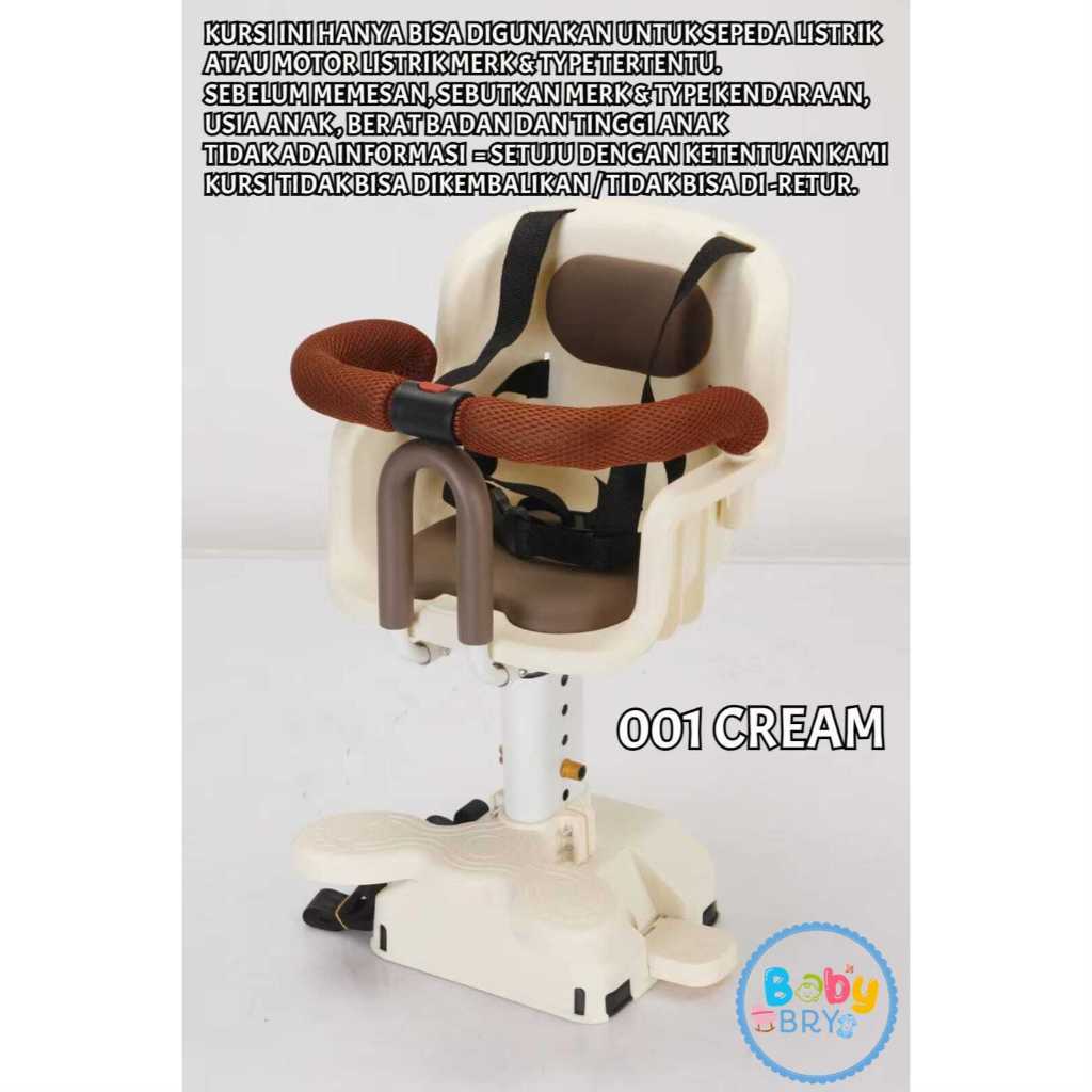 Jual KURSI BONCENGAN DEPAN ANAK DI SEPEDA LISTRIK MOTOR LISTRIK ...