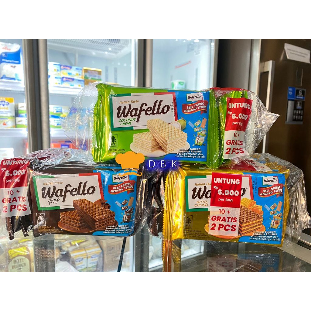 Jual Wafello italian wafer Biskuit Wafer 10x43gr | Shopee Indonesia