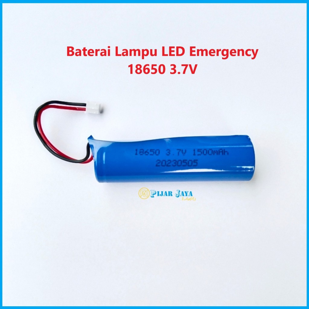 Jual Baterai Lampu Emergency LED 18650 3.7V Plus Socket Baru | Shopee ...