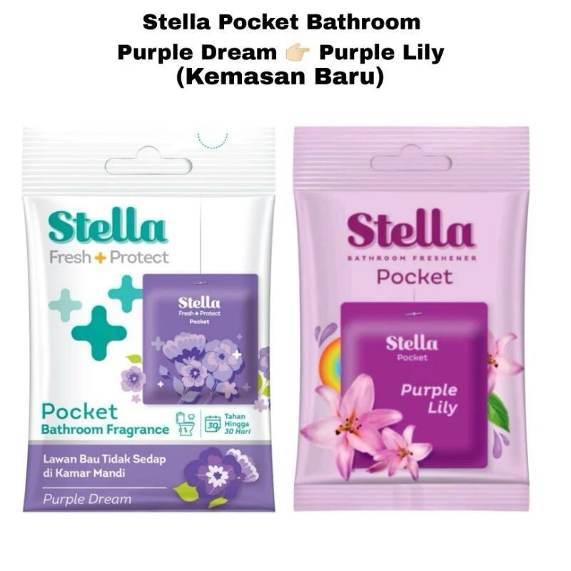 Jual Stella Pocket Bathroom Purple Dream 10 gr x3 - Pengharum Kamar ...