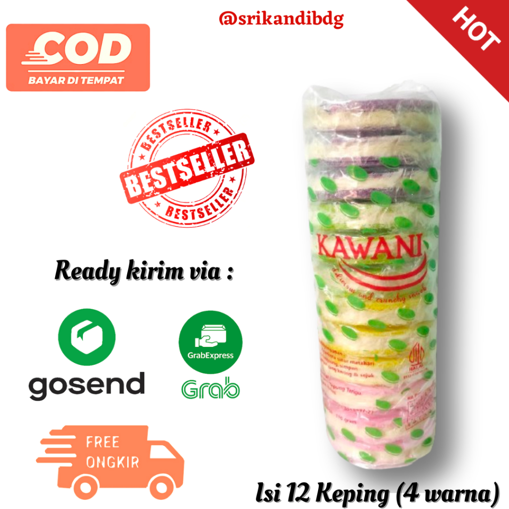 Jual Aromanis rambut nenek srikandi kawani isi 12 manis, lembut, renyah ...