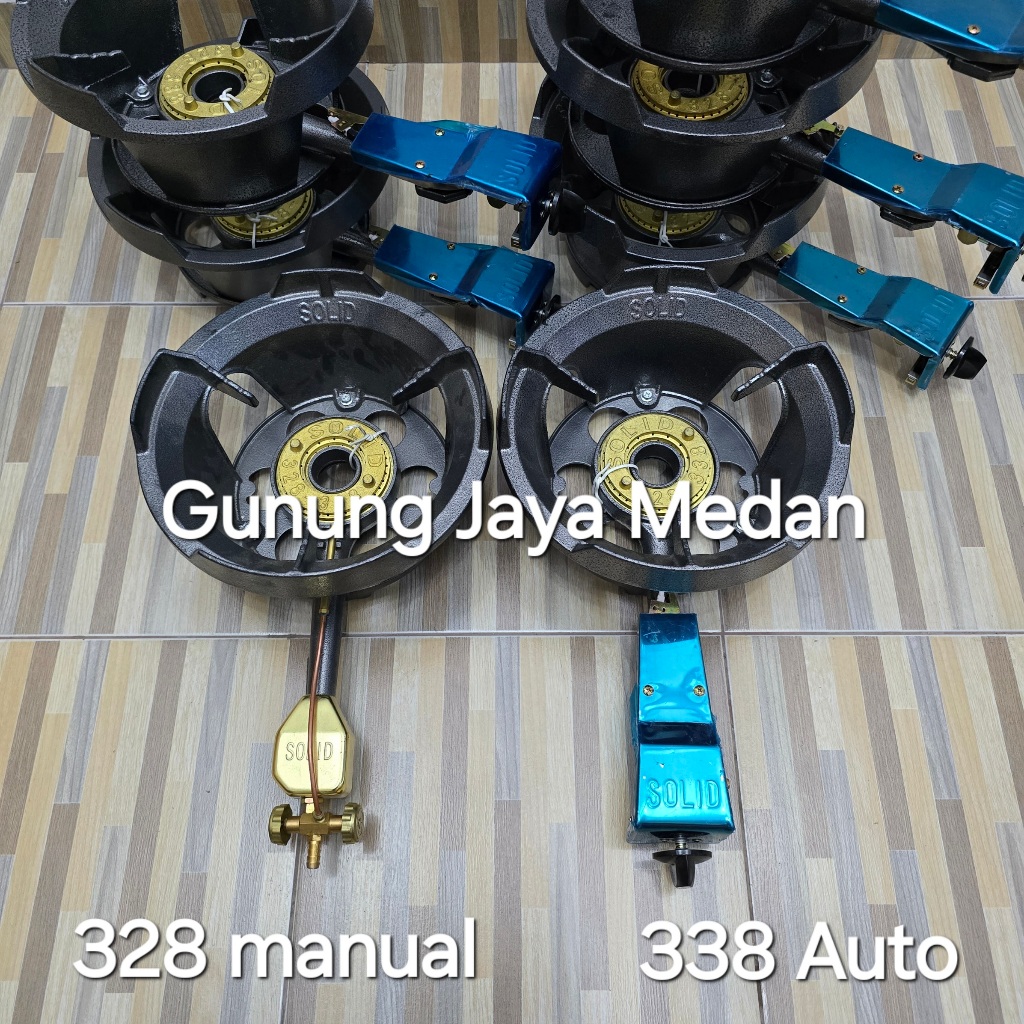 Jual Kompor Gas 1 Tungku SOLID High Press Bahan Besi Cor Kuat Tahan ...