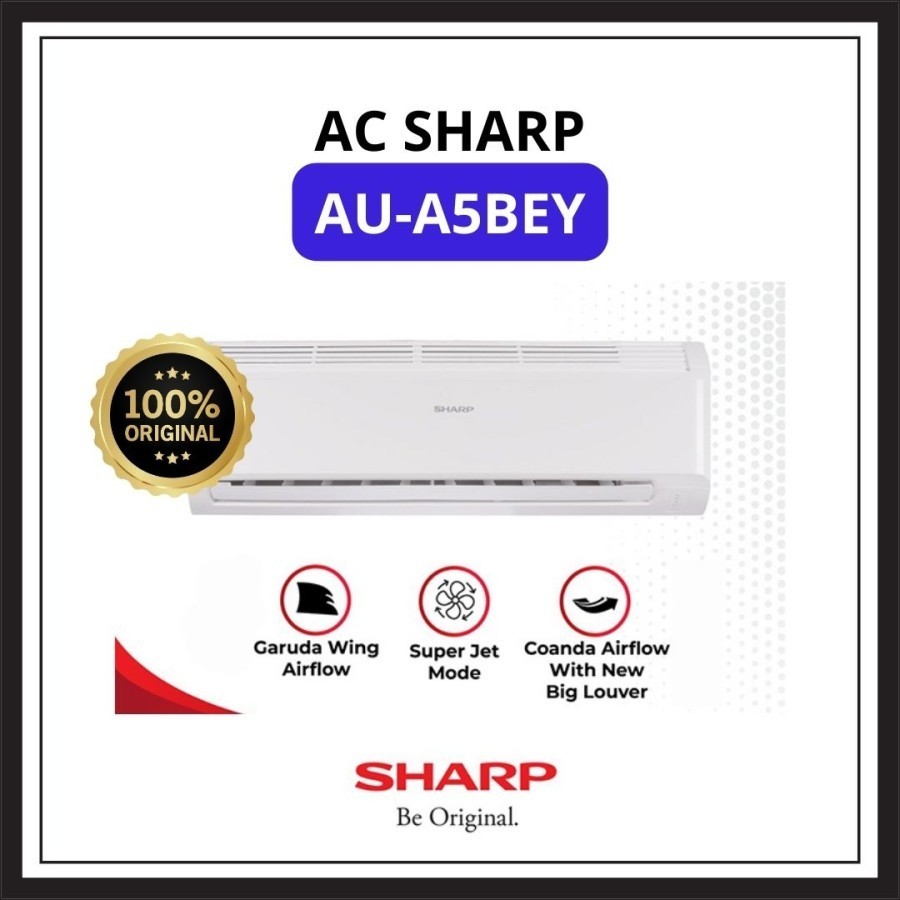 Jual AC SHARP 1/2 PK AU A5BEY | Shopee Indonesia