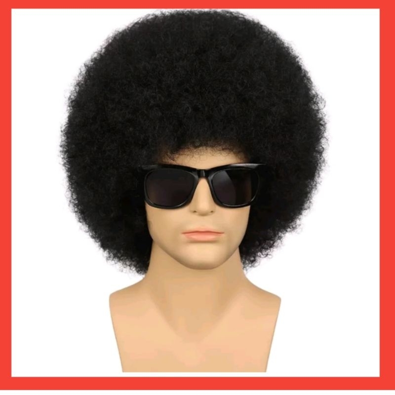 Jual Wig Pria Rambut Kribo Rock And Roll Rambut Palsu Pria Model Kribo ...