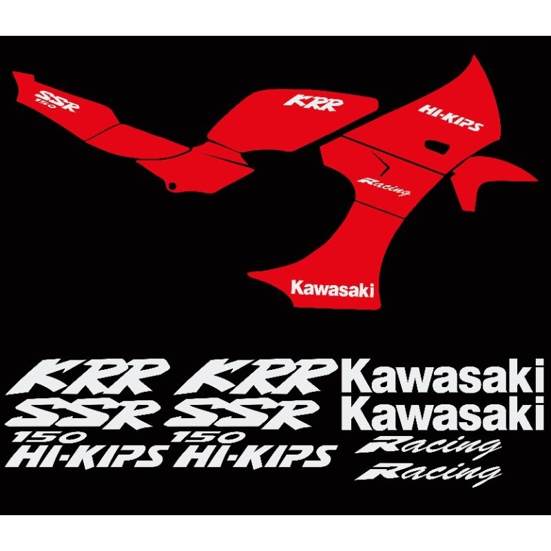 Jual striping ninja ssr krr//striping ninja ssr 150 ninja r//stiker ssr ...