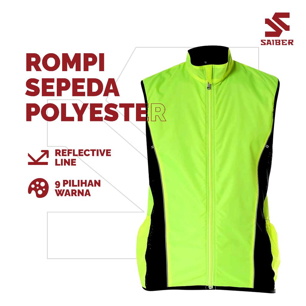 Jual SAIBER - FGY1002 Rompi Sepeda Polyester Reflective | Shopee Indonesia