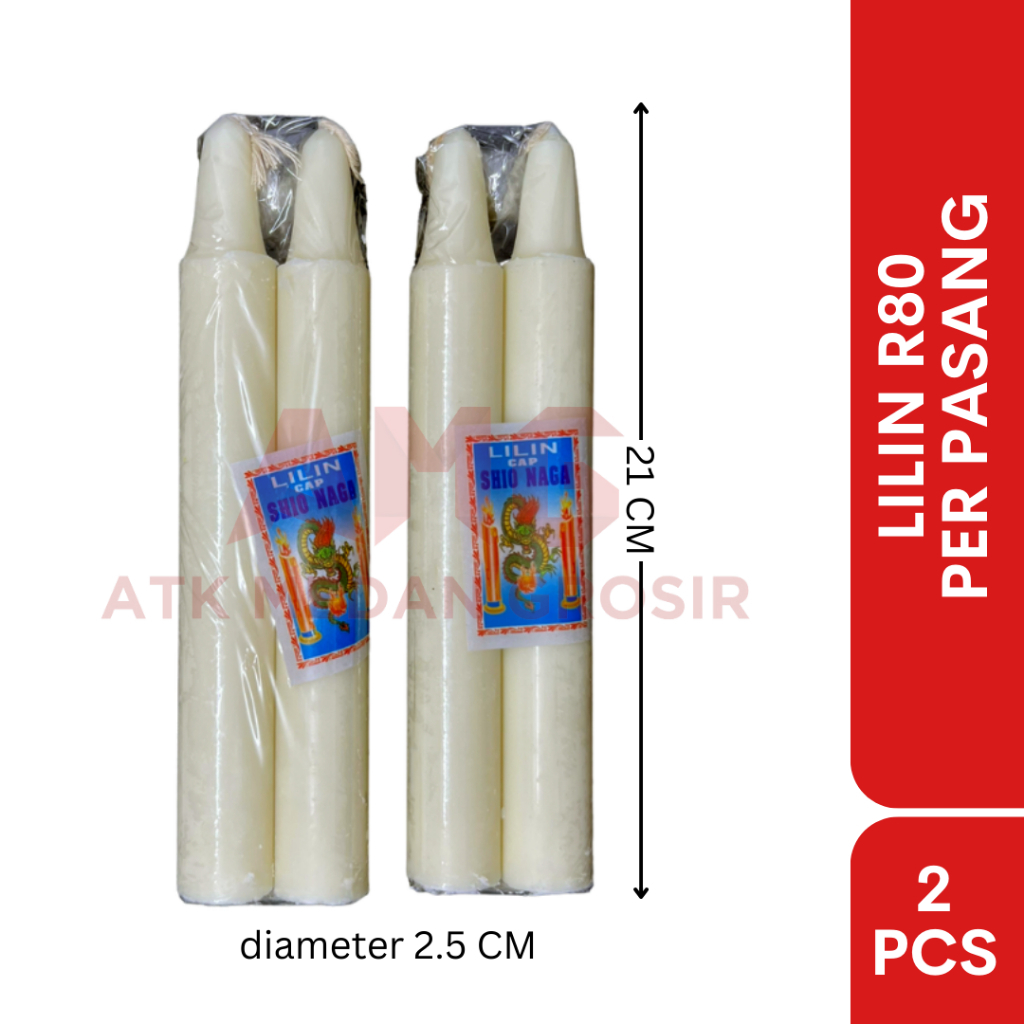 Jual LILIN ALTAR R80 BESAR PANJANG 20 CM HARGA PER PASANG 2PCS | Shopee ...