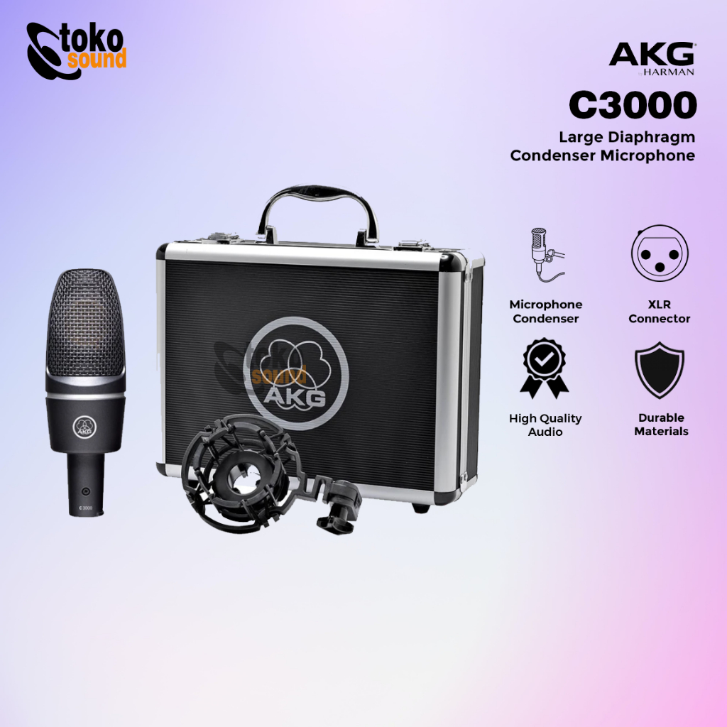 Jual AKG C3000 C 3000 - Professional Condenser Studio Microphone ...