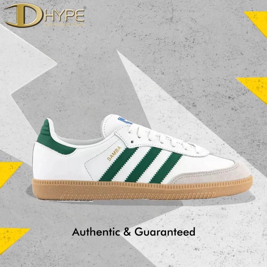 Jual ADIDAS SAMBA OG WHITE COLLEGIATE GREEN GUM 100% Authentic | Shopee Indonesia