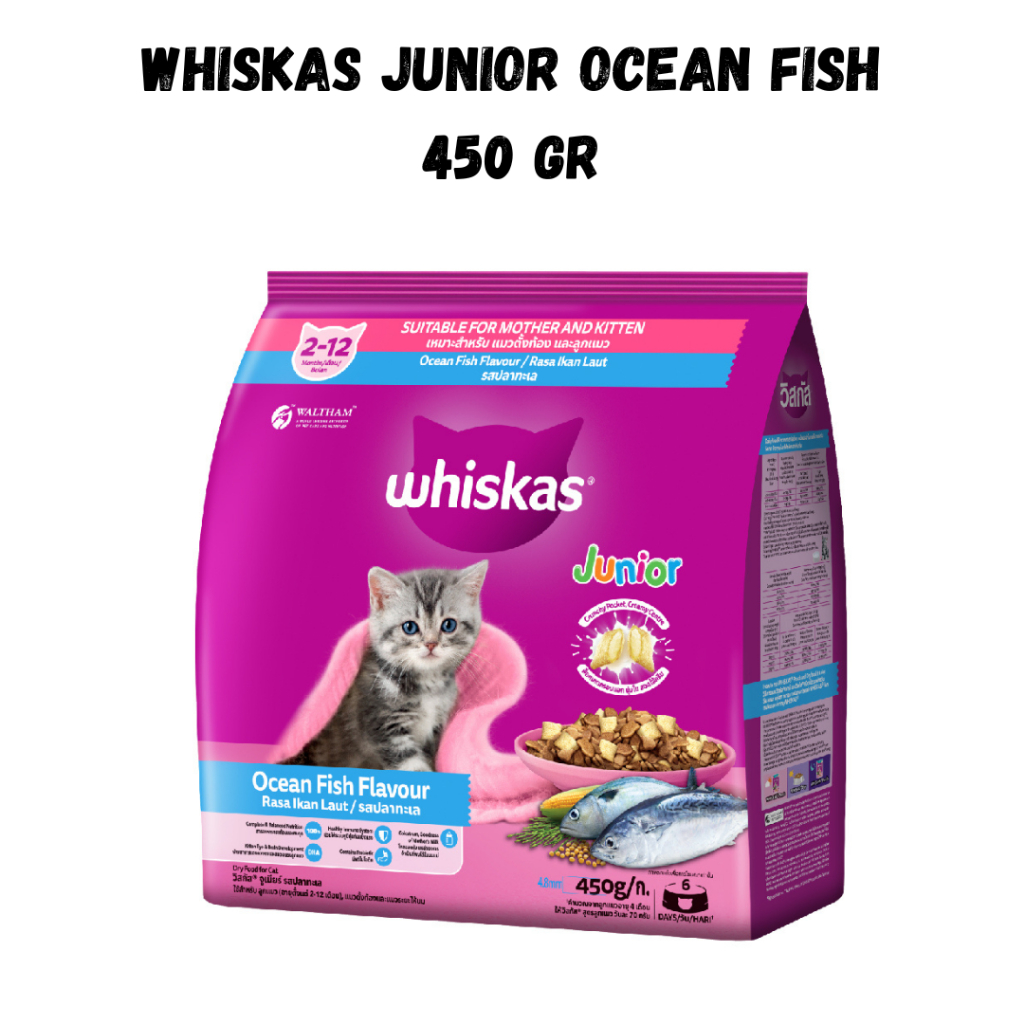 Jual Whiskas Junior Ocean Fish 450 gr Kemasan Freshpack | Shopee Indonesia