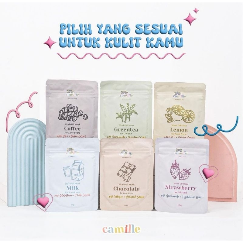 Jual Camille Wash Off Mask | Masker Wajah Camille | Shopee Indonesia