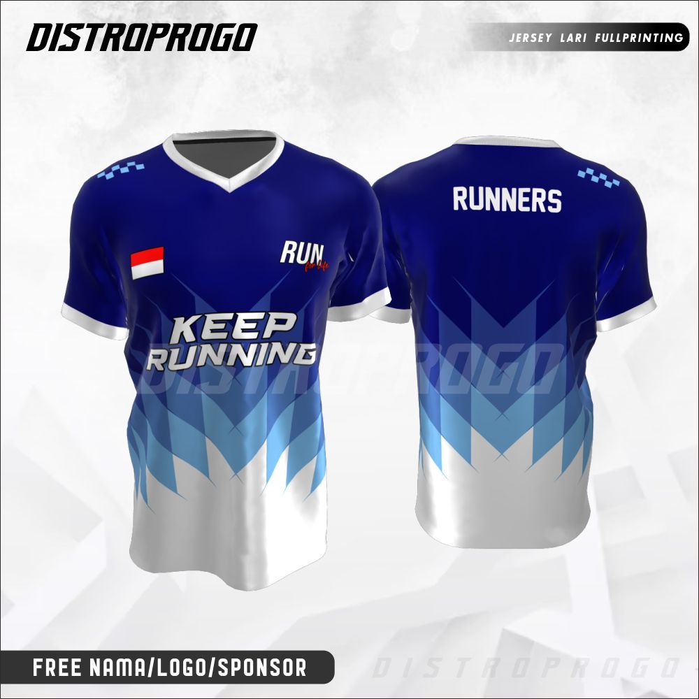 Jual Jersey Baju Pelari 190 Keep Running - Custom Fullprint Dryfit ...