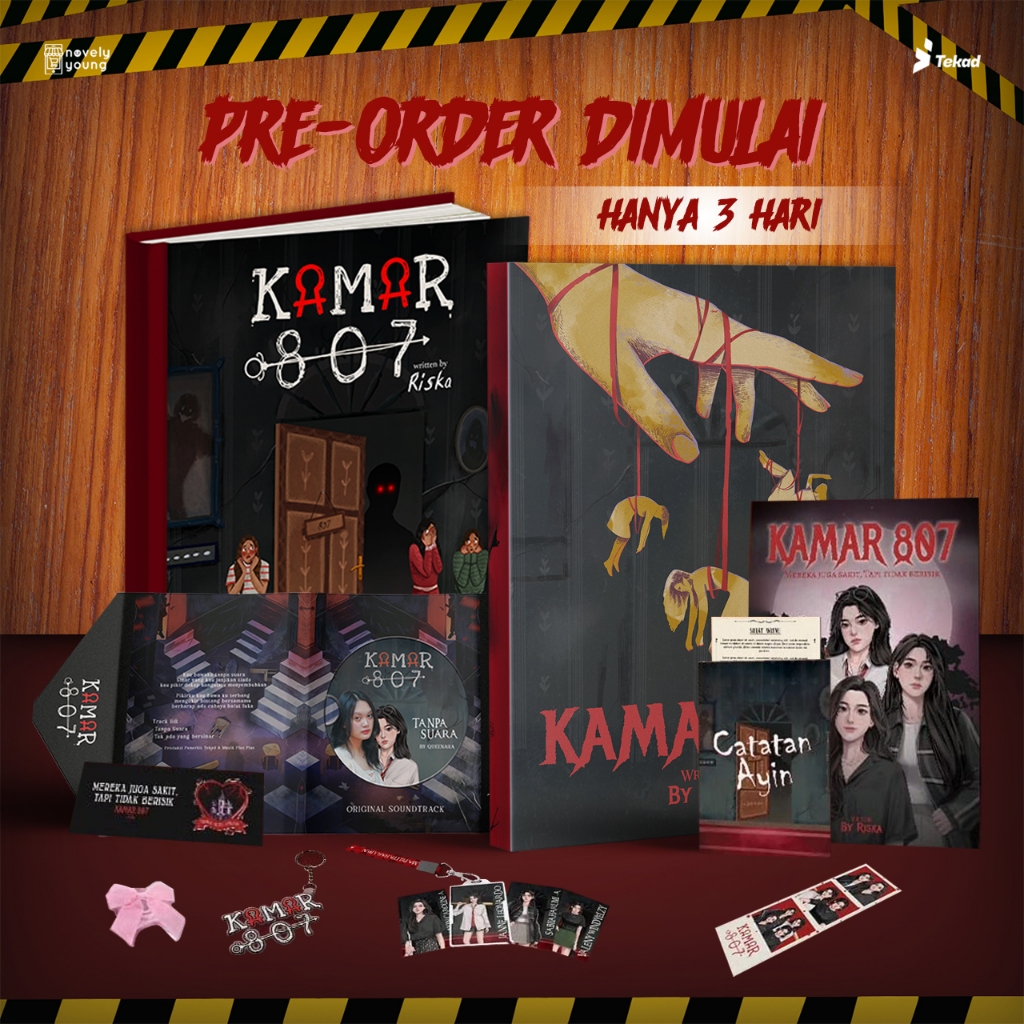 Jual Novel Kamar 807 - Riska - Tekad x Akad - Gratis Biaya Packing | Shopee Indonesia