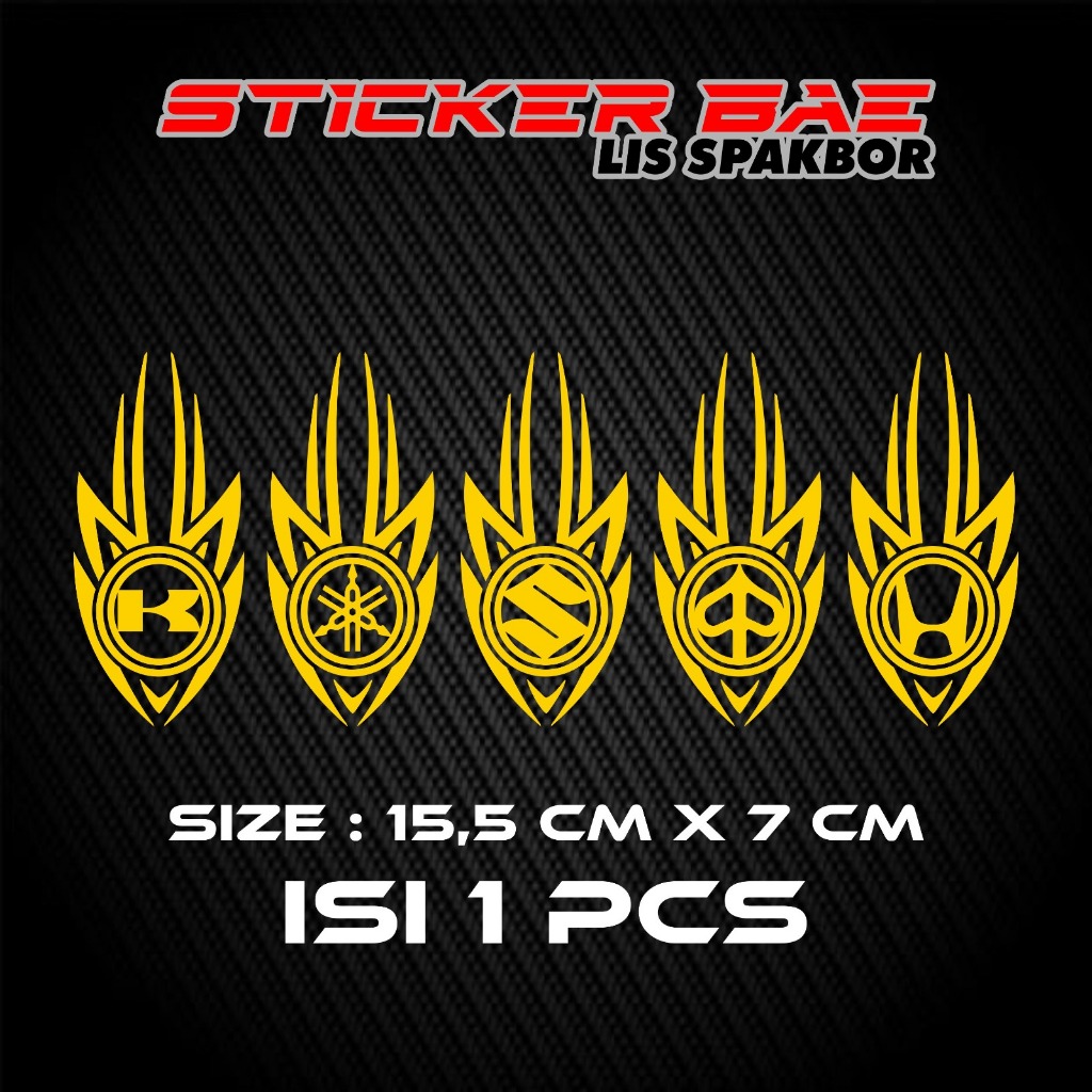 Jual stiker cutting ~ stiker spakbor motor depan stiker variasi motor ...