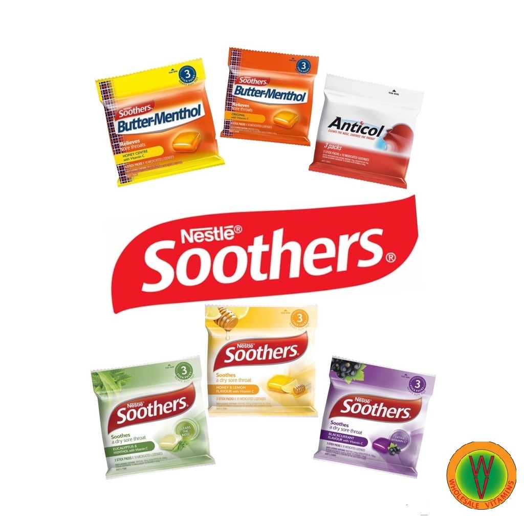 Jual Nestle Soothers Butter Menthol 3 x 10 Lozenges / Anticol / Butter ...