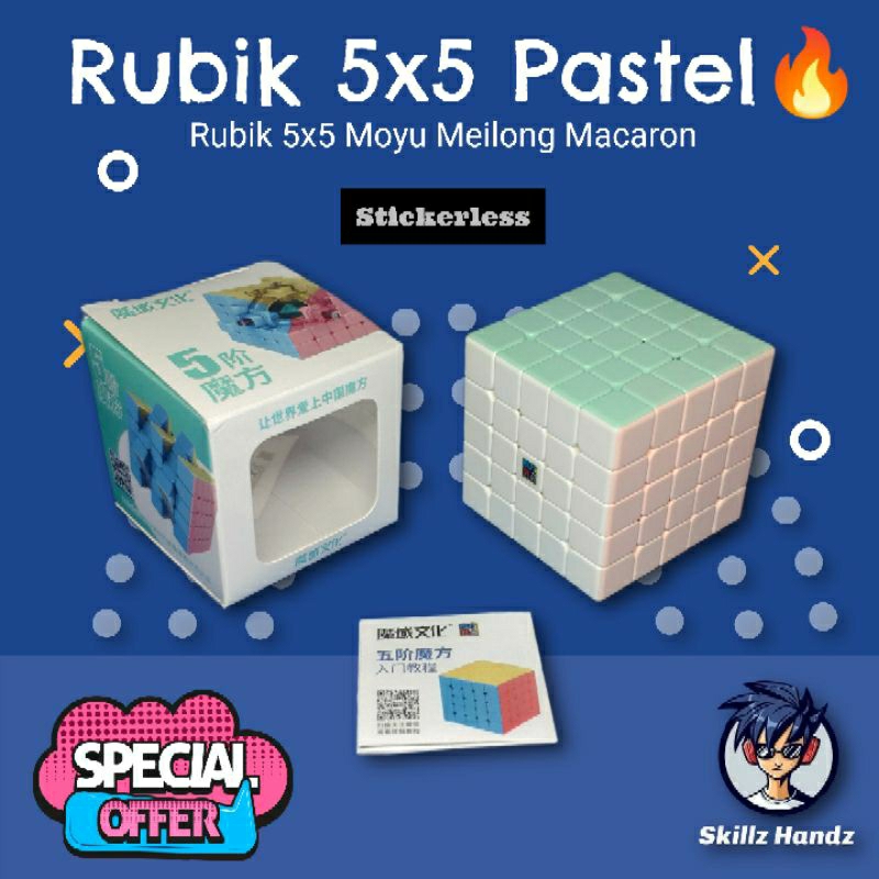 Jual Rubik 5x5 Moyu Macaron (Stickerless) | Shopee Indonesia